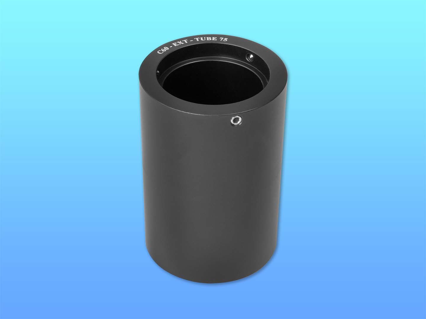 C60-EXT-75: Extension tube 75mm long w/ male to female C60-RING mount | ASI